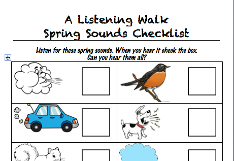 The Listening Walk : Spring Sounds